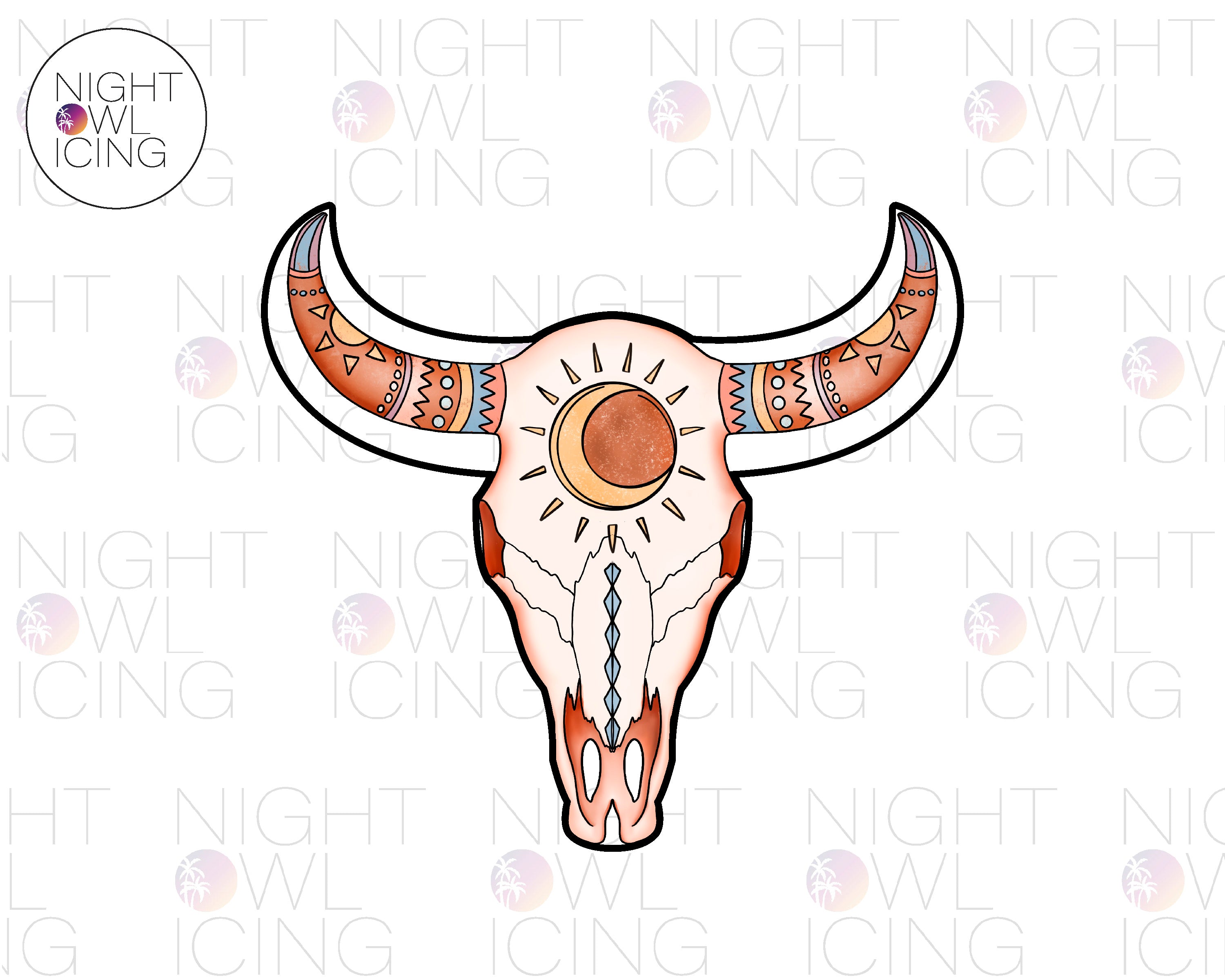 Bull Skull Cookie Cutter – LCWCookieCutters