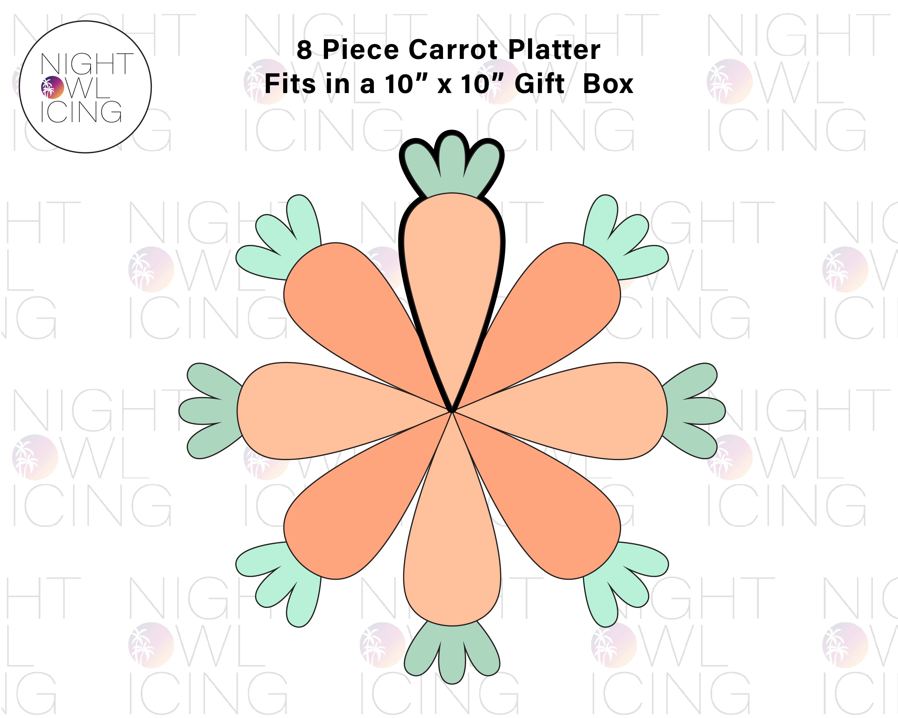 Carrot Platter Cookie Cutter – LCWCookieCutters