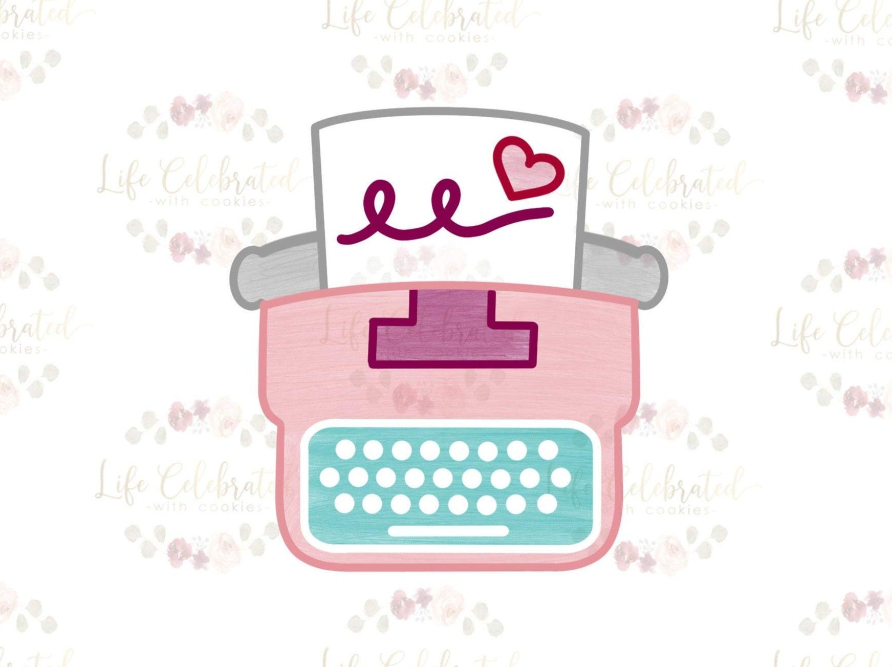 Love Letter Typewriter Cookie Cutter – LCWCookieCutters